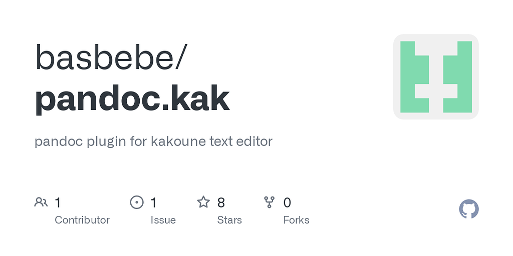 Pandoc.kak – preview your markdown files - Plugins - Kakoune Community Hub