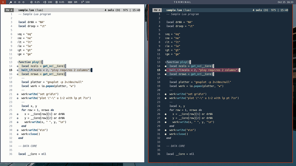 Tangere-terminal palettes and colorschemes - Resources - Kakoune ...